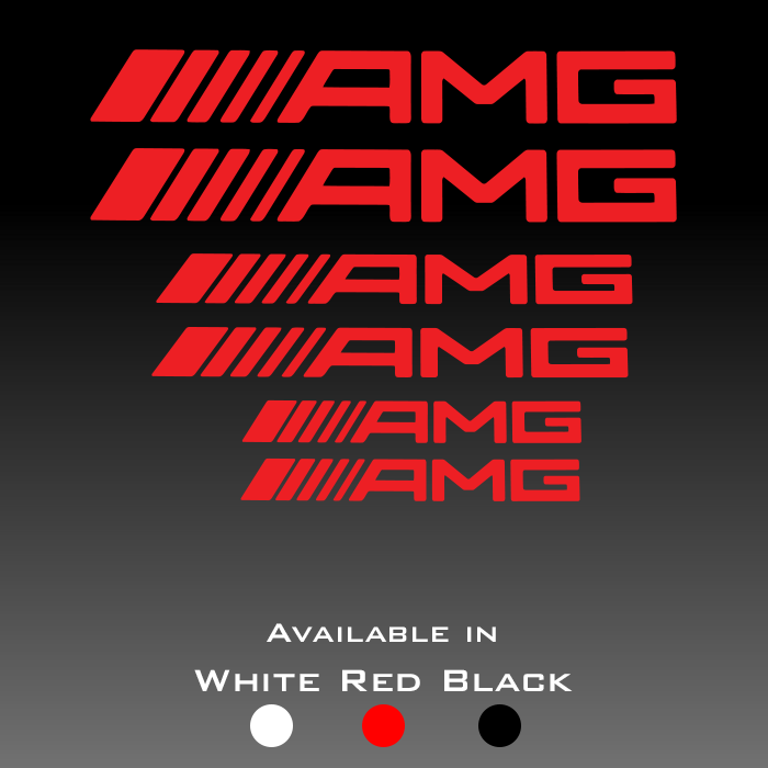 Mercedes Benz Straight AMG Brake Caliper Decal Stickers – Cloak Motorsports