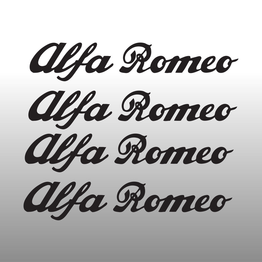 Alfa Romeo Brake Caliper Decal Stickers – Cloak Motorsports