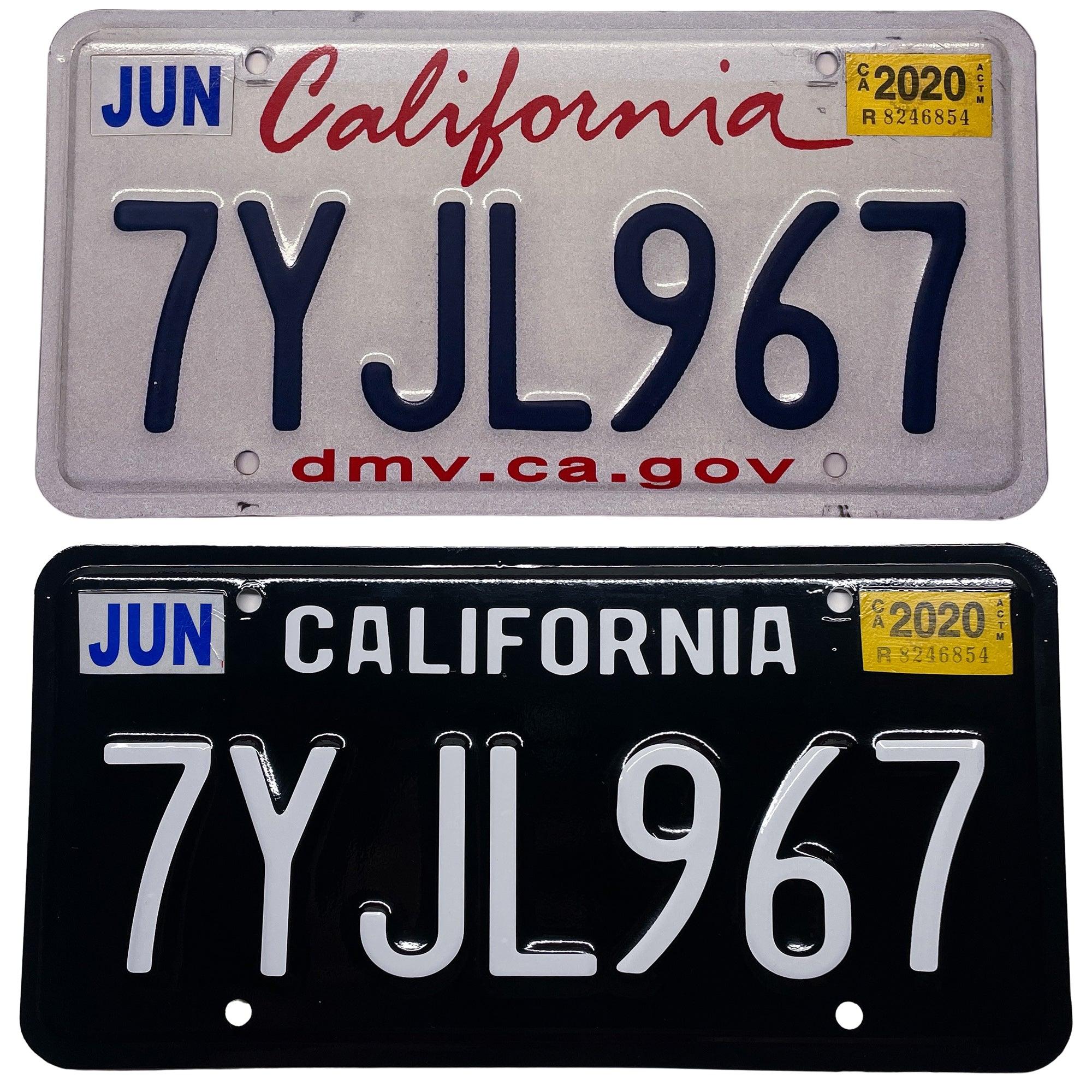 California License Plate Format