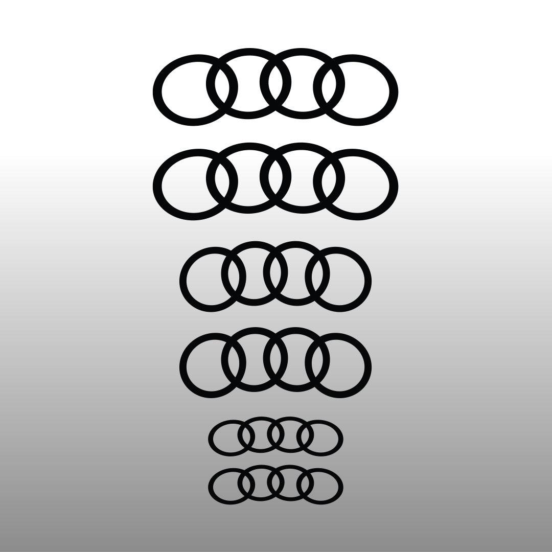 Audi Curved Brake Caliper Decal Stickers – Cloak Motorsports