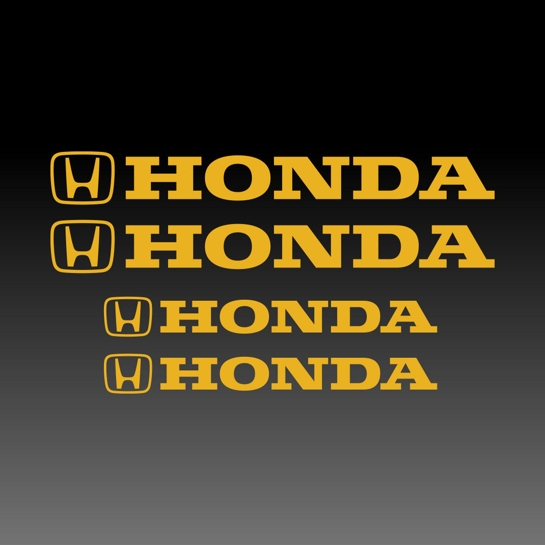 Honda with Logo Brake Caliper Decal Stickers – Cloak Motorsports