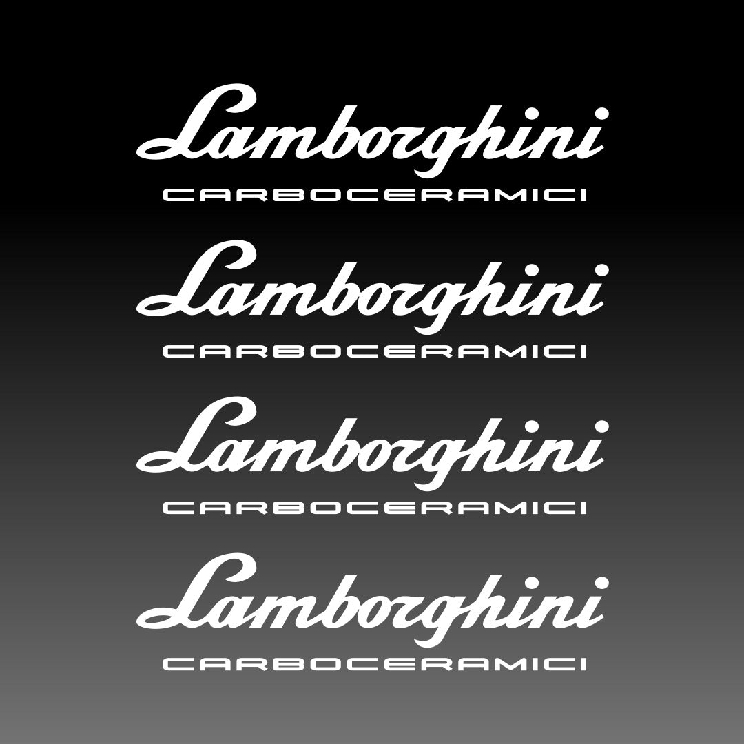 Lamborghini CarboCeramici Brake Caliper Decal Stickers – Cloak Motorsports