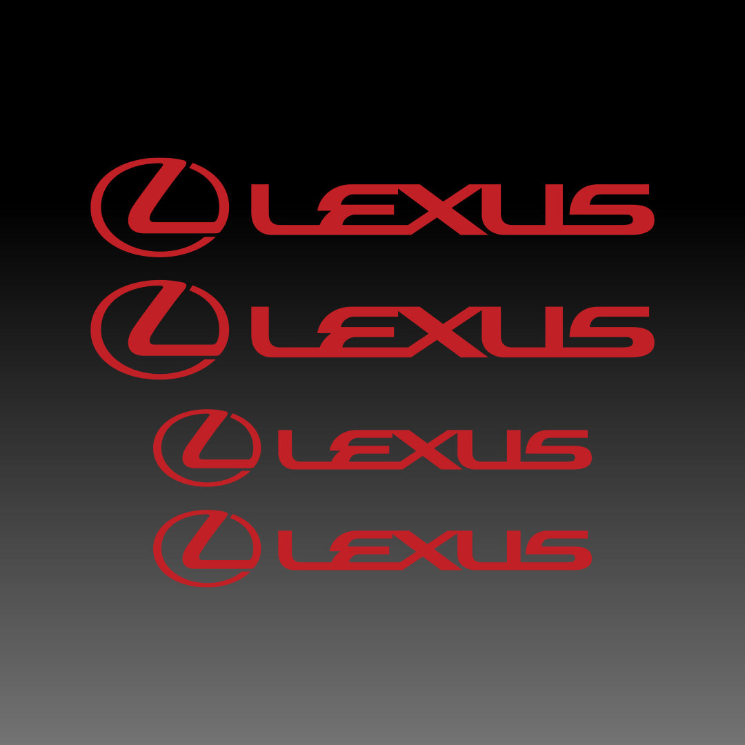 Lexus with Logo Brake Caliper Decal Stickers – Cloak Motorsports