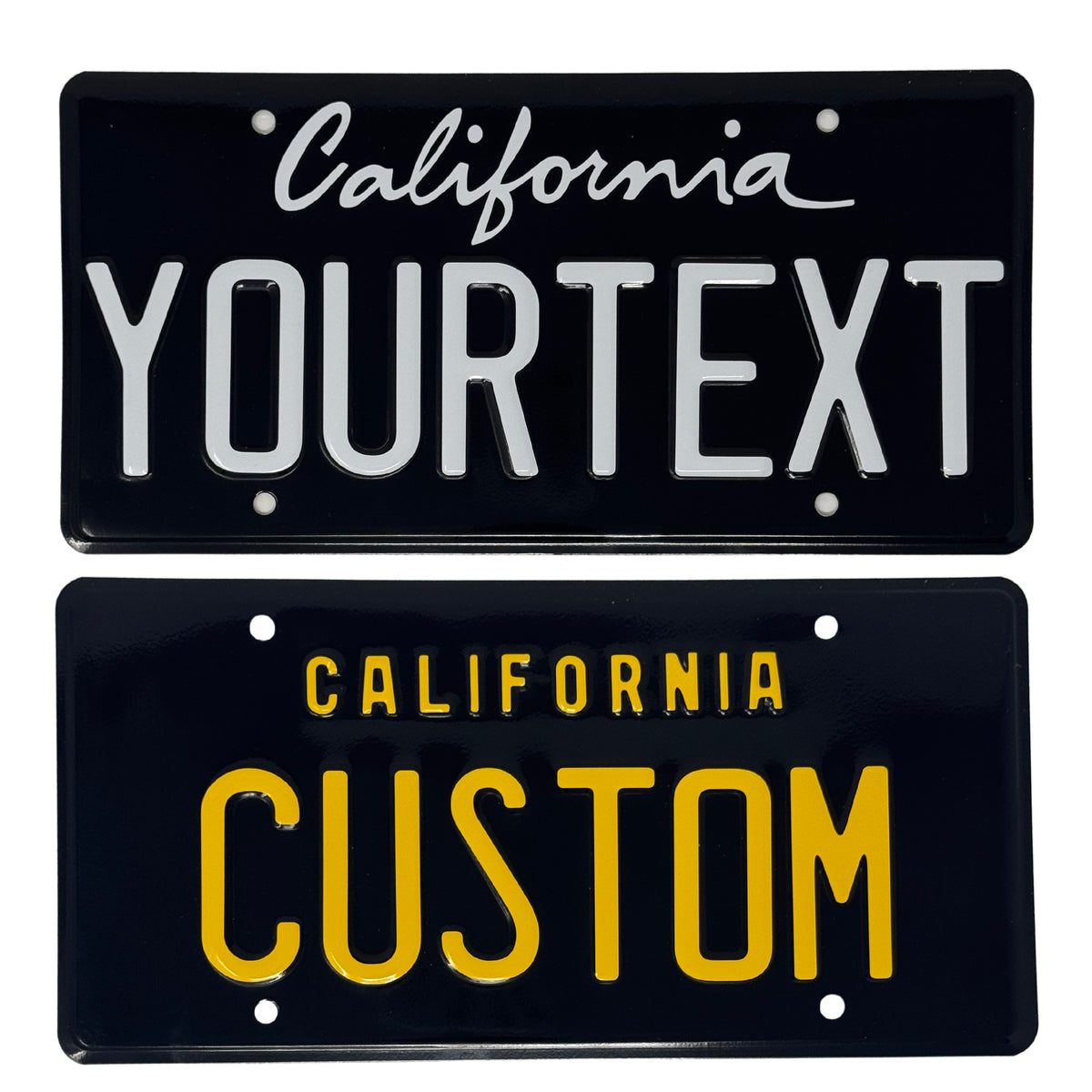 California Style Embossed License Plate – Cloak Motorsports