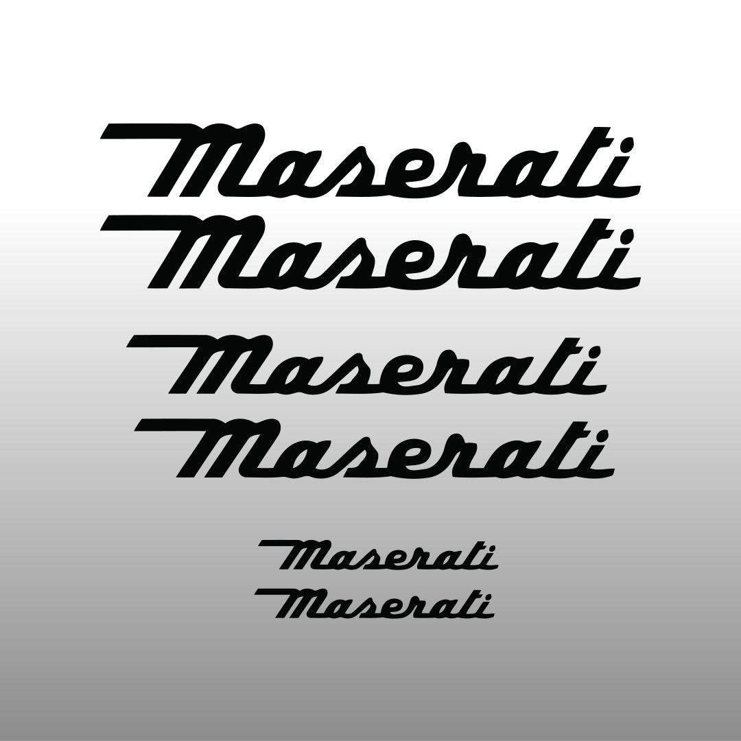 Maserati Cursive Brake Caliper Decal Stickers – Cloak Motorsports