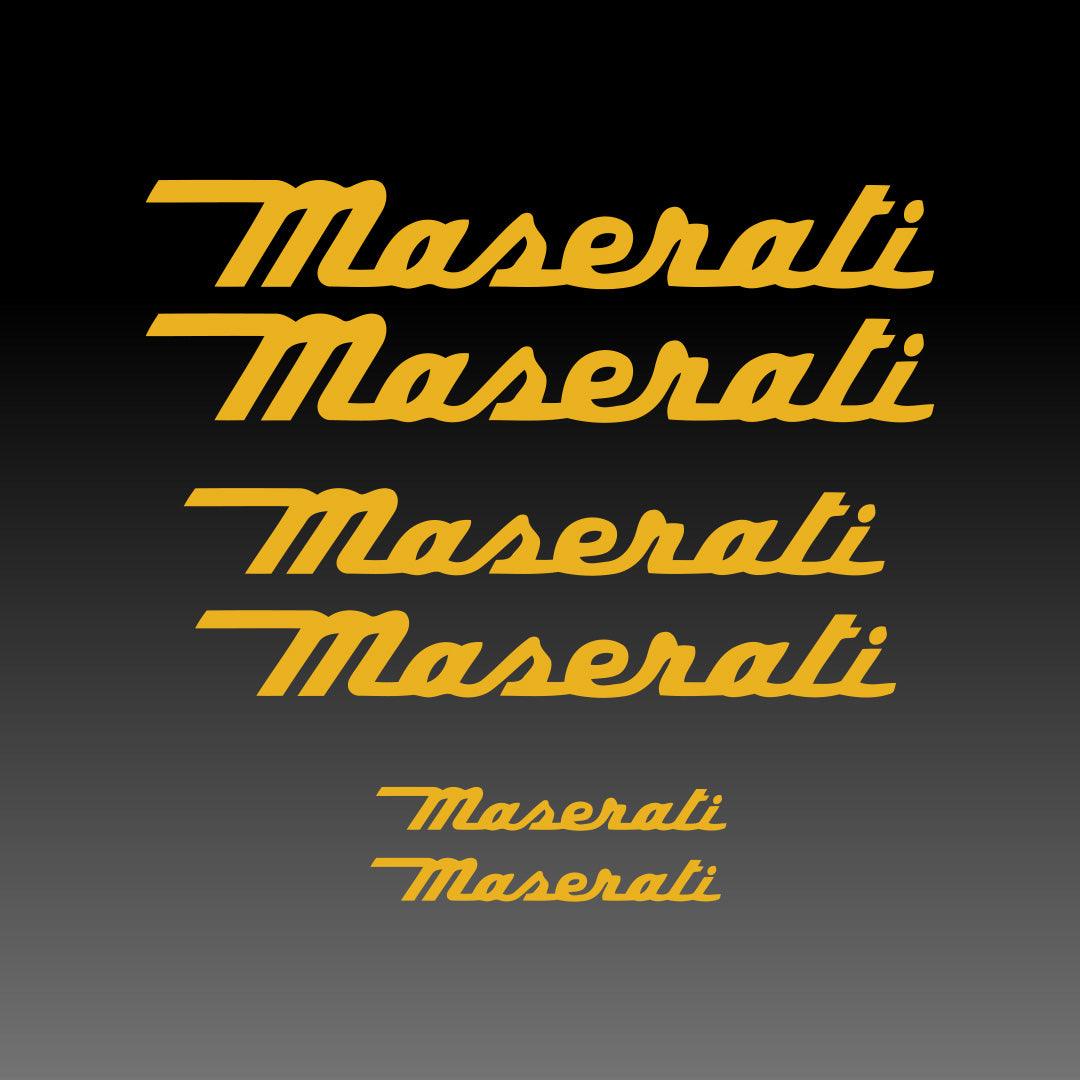 Maserati Cursive Brake Caliper Decal Stickers – Cloak Motorsports