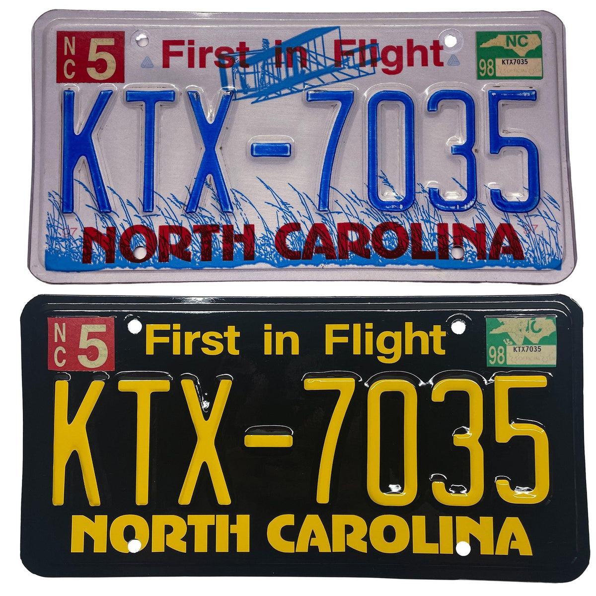 North Carolina NC License Plate Wrap - Black and White - Black and ...
