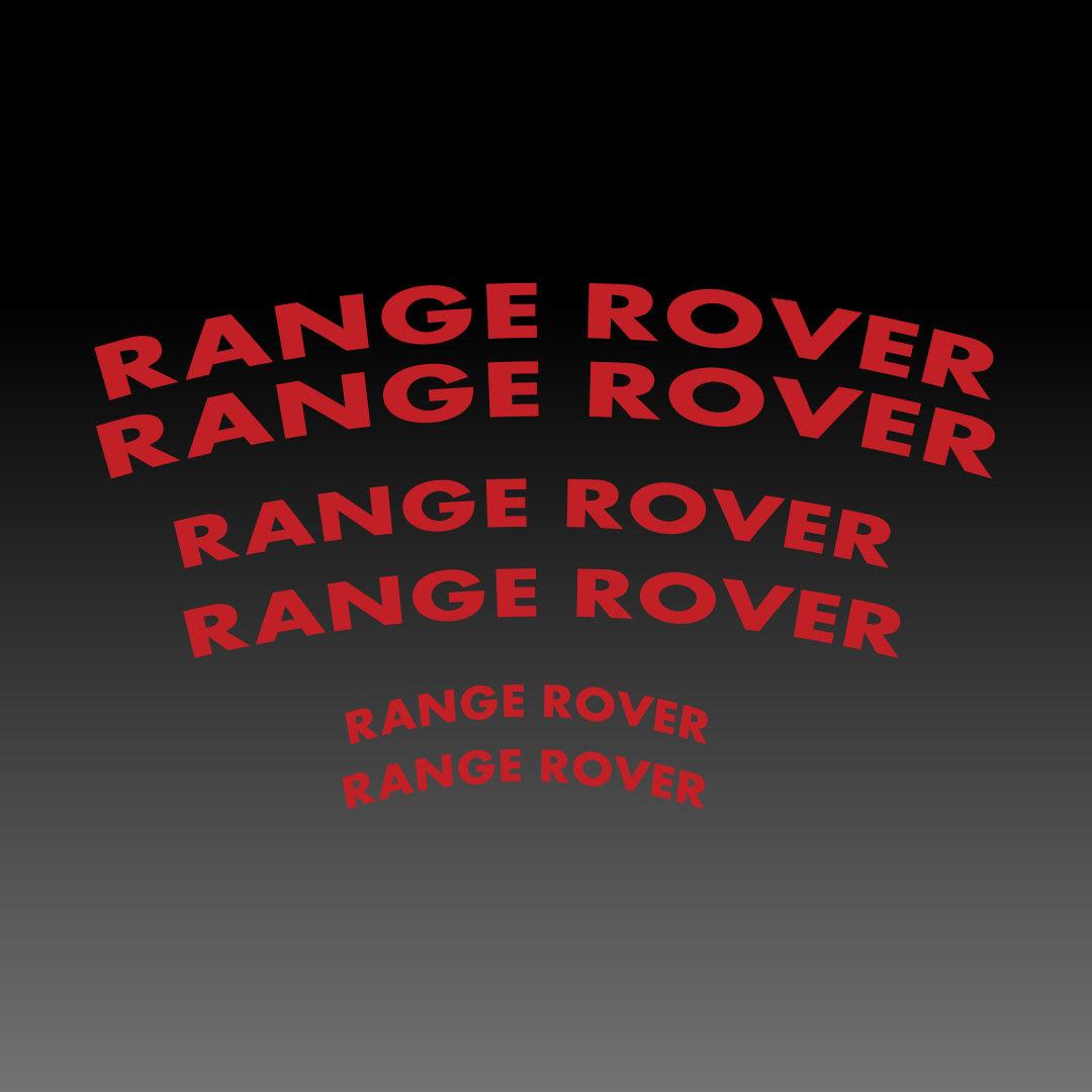 Range Rover Curved Brake Caliper Decal Stickers – Cloak Motorsports