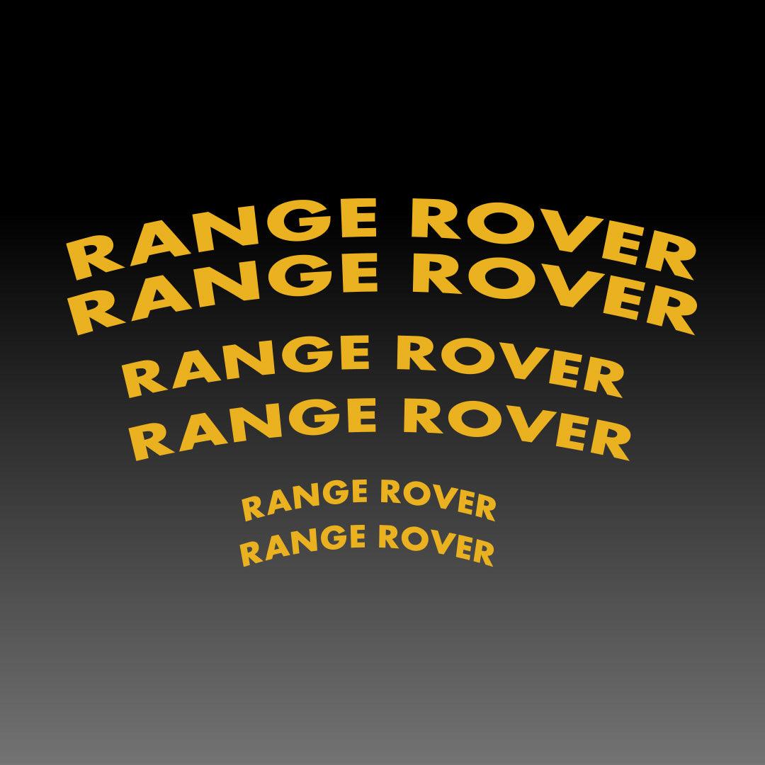 Range Rover Curved Brake Caliper Decal Stickers – Cloak Motorsports