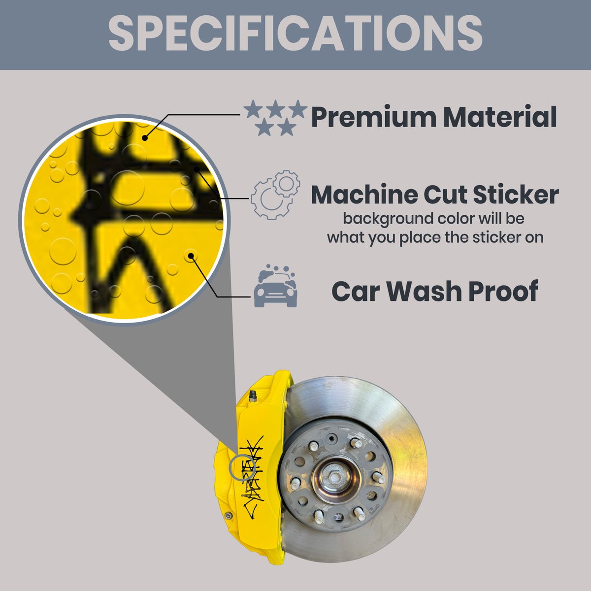Tesla Cybertruck Graffiti Caliper Decal Stickers – Cloak Motorsports